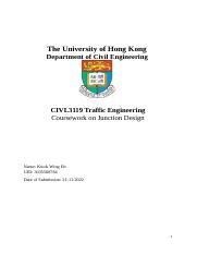 Analyzing Traffic Engineering Junction Design Performance Course Hero