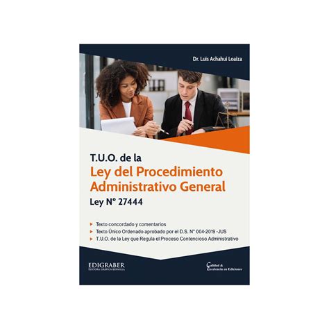 📕 Tuo De La Ley Del Procedimiento Administrativo General Modopro