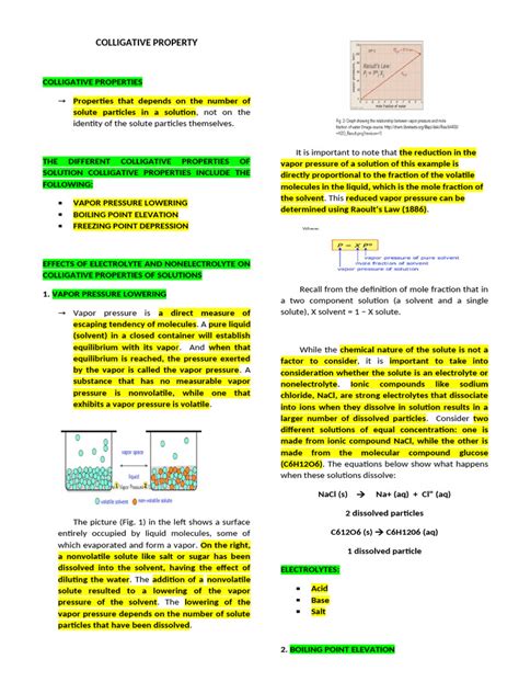 General Chemistry 2 Colligative Property Pdf