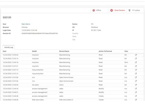 Advanced User Audit Odoo App To Track Every Users Activities Upwork