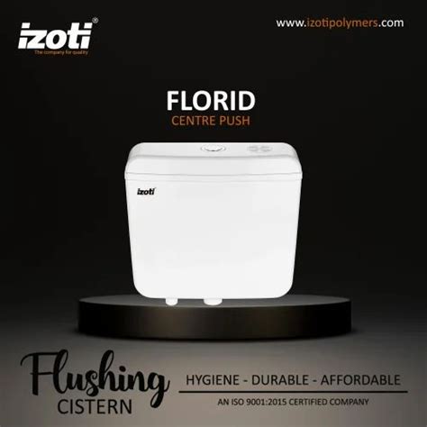 Izoti Florid Center Push Flushing Cistern Plastic At ₹ 1900 In Rajkot