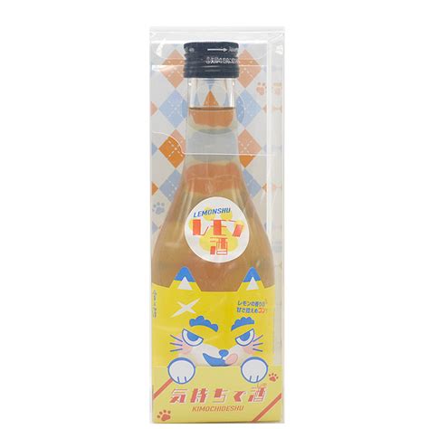 アニマルデザインの日本酒で造ったレモン酒、金乃澤 気持ちで酒 300ml