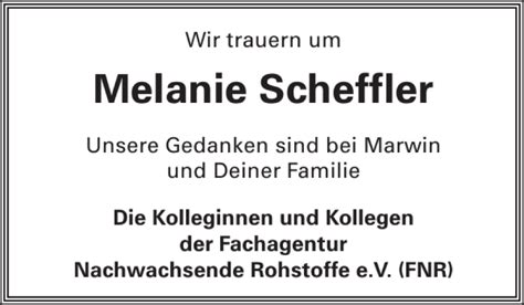 Traueranzeigen Von Melanie Scheffler Trauer Nordkurier