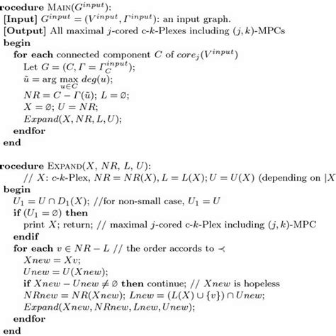 Enumeration Algorithm For Jk Mpcs Download Scientific Diagram