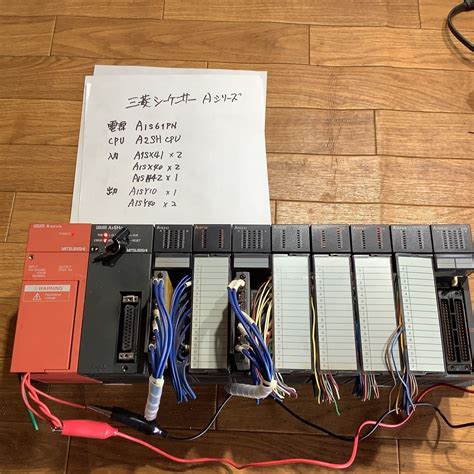 三菱シーケンサーaシリーズ A2sh Cpu ユニット中古品一般的な通電まで済みです。