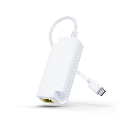 Gigabit PoE To USB C Converter For Smart Phone Tablet USB C To Ethernet Adapter With 12 5W