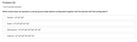 Solved Problem 03 1 Point Possible Graded Which Choice