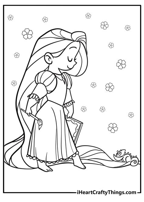 Pascal Rapunzel Coloring Pages 2025