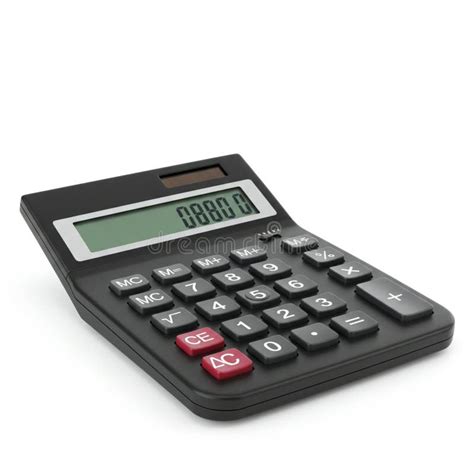 Electronic Calculator With A Rectangular Shape Featuring A Black Body