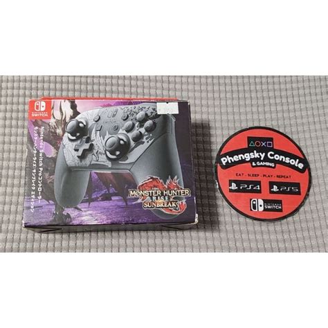 Nintendo Switch Pro Controller Monster Hunter Rise Sun Break Edition