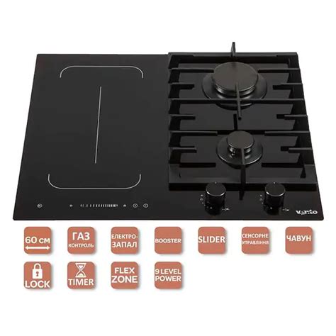 Варочная панель газовая ventolux hg622 b9g cs fi bk купить цена