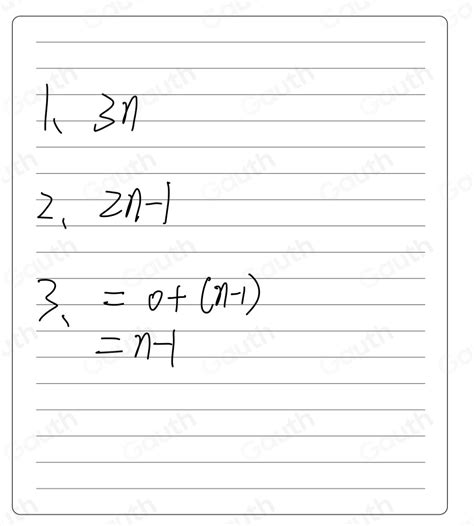 solved the given pattern continues write the n th term of each