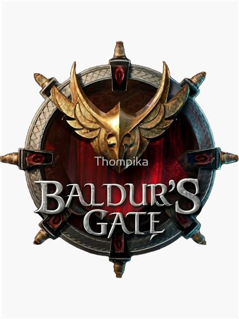 Baldurs Gate 3 Logo Sticker For Sale By Thompika Redbubble