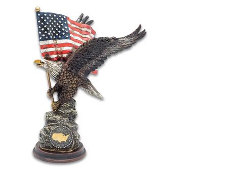 American Flag Eagle Statue Hero Outdoors
