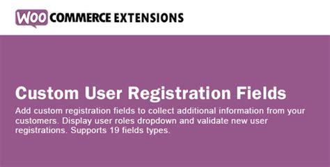 Custom User Registration Fields for WooCommerce WordPress Mağaza