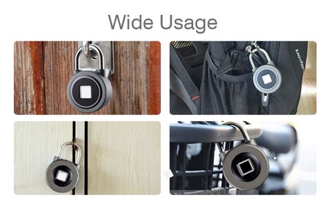 Fingerprint Padlock Bluetooth Lock Mobile App Megafeis Smart Padlock