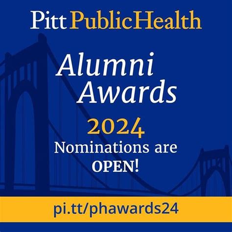 Pitt Biostatistics And Health Data Science Nominations For The 2024 Alumni Awards Are Now Open
