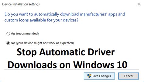 Stop Automatic Driver Downloads On Windows 10 Techcult