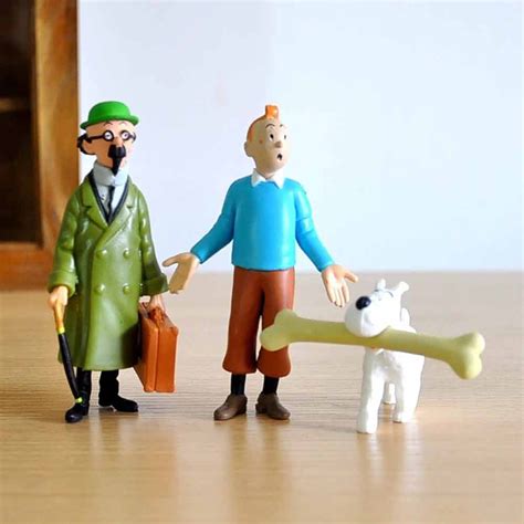 6 Tintin Adventures Handmade Models Captain Haddock Thompson Character