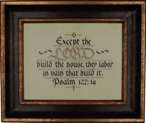 Hand Lettered Calligraphy Print Psalm 271