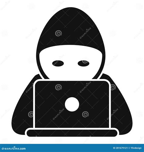 Hacker Report Icon Simple Vector Virus Error Stock Vector