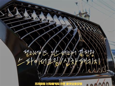 팰리세이드 스파이더그릴 튜닝 및 패키지 작업 네이버 블로그