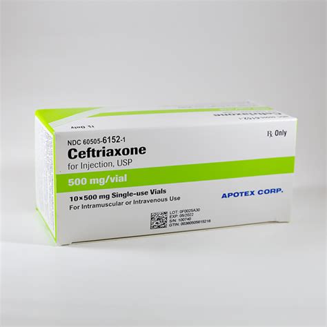 Ceftriaxone 500mg Medico Mart Inc