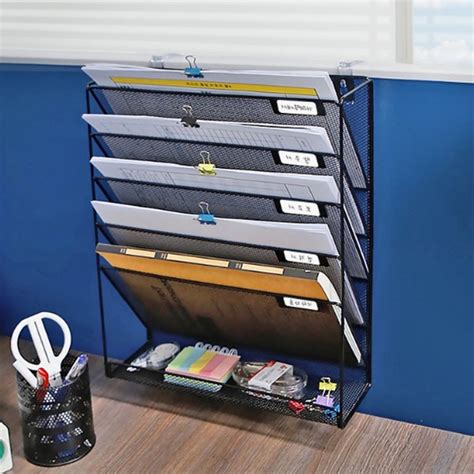 사무실 틈새 파티션 걸이 서류 정리대 서류정리함 벽걸이 책꽂이 파일 문서함 홀더 트레이 Ssgcom