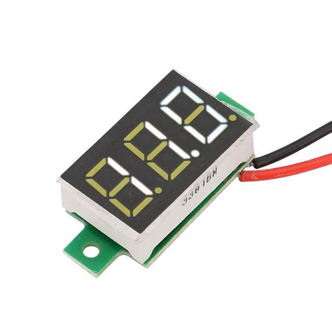 Voltímetro De Panel Led Digital 5 Piezas Blanco 036 Pulgadas