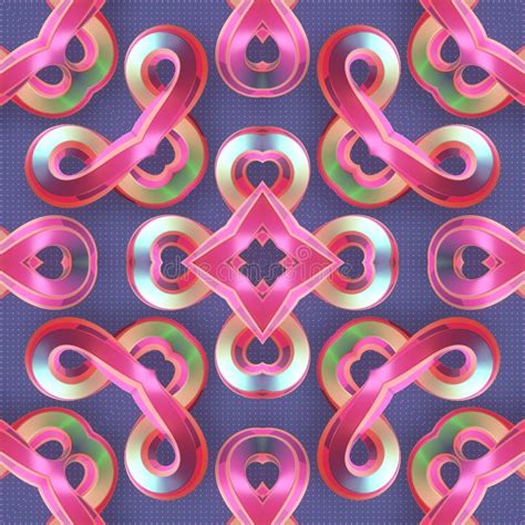 Multi Colored Abstract Magic Shape Modern Optical Illusion Symbols 3d