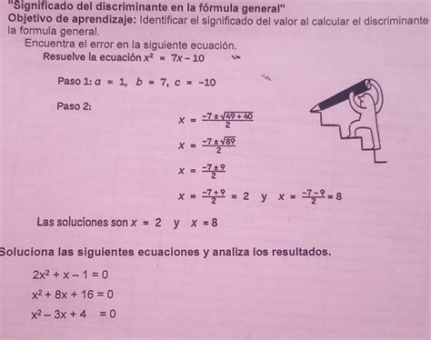 Resueltosignificado Del Discriminante En La Fórmula General