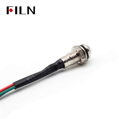 Two Color Led Indicator Light Bulk Production Of 6mm 12v Solar Pv