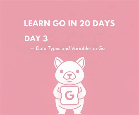 Learn Go In 20 Days Day 3 — Data Types And Variables In Go By The