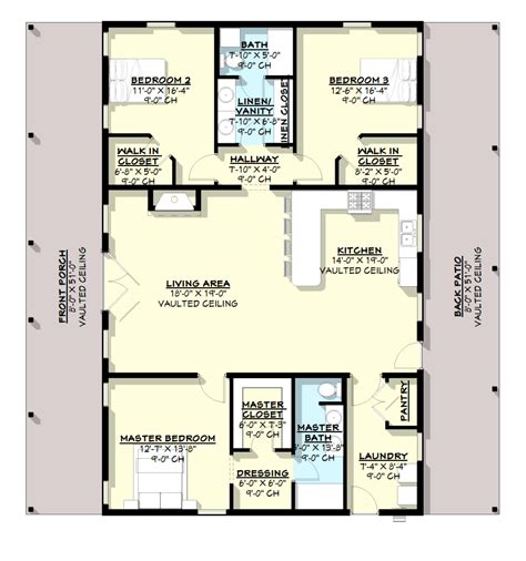 Beautiful 1600 Sq Ft Barndominium Floor Plans