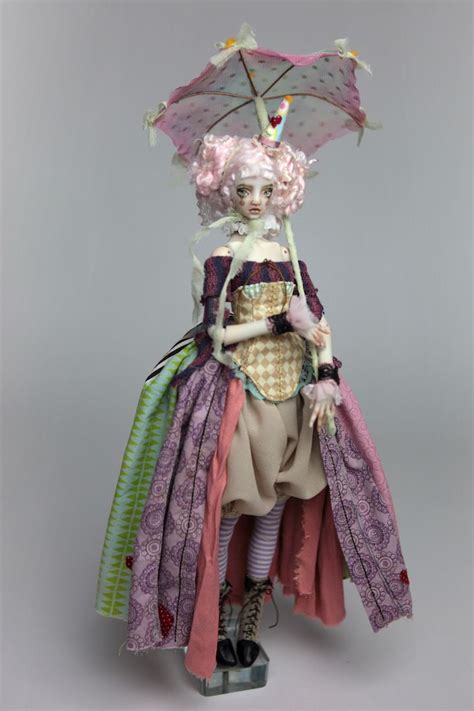 15″ Victorian Roadside Circus Clown Porcelain Bjd Doll Alice Bjd