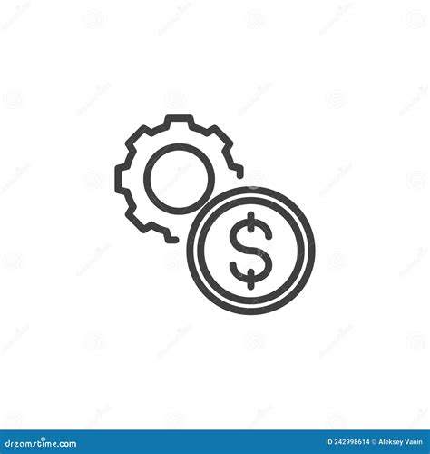 Costs Optimization And Production Efficiency Icon Vector Illustration