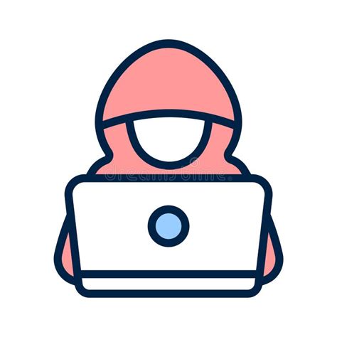 Grab This Creative Icon Of Hacker In Modern Style Stock Vector