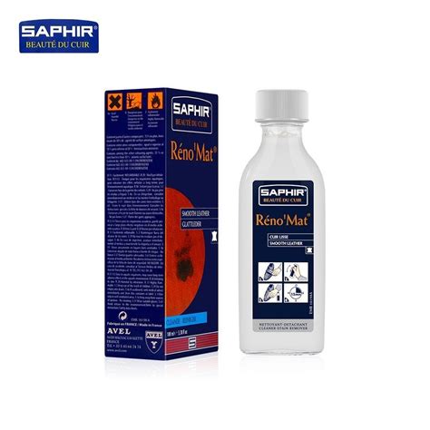 Saphir Wax Removal Powerful Cleaning Liquid Renomat Glossy Leather