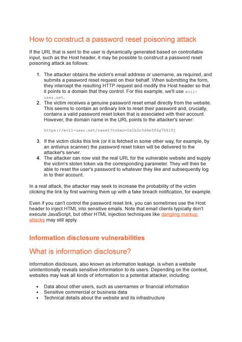 exploiting information disclosure how to assess the severity of