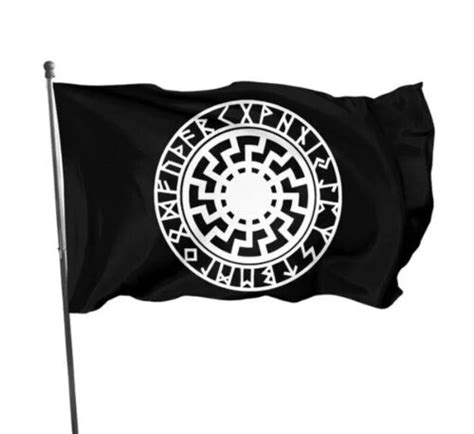 Flag BLACK SUN flag | eBay UK