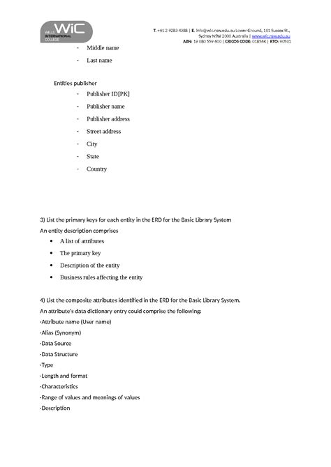 Solution Database Design Assessment 1 Docx Studypool