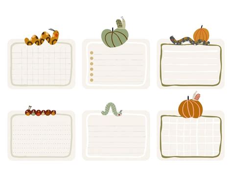 Premium Vector Planner Template Notes Organizer And Schedule With