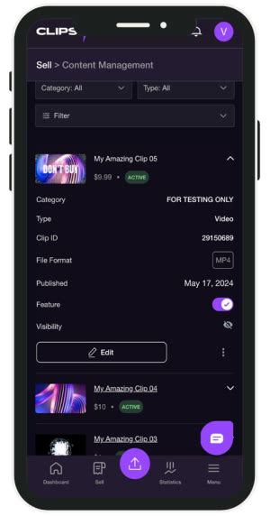 Managing Your Content In The Creator Workspace Clips Sale Blog