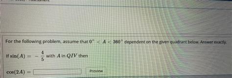 Solved For The Following Problem Assume That 0 Chegg