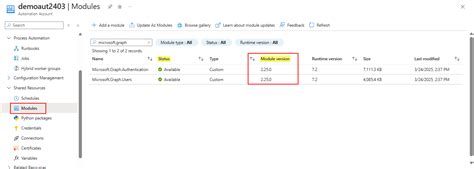 connecting to microsoft graph using powershell 7 2 in automation