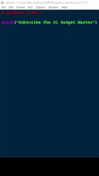 Python Video 1 Code Shorts 1000subscriber Viral New Python Youtube