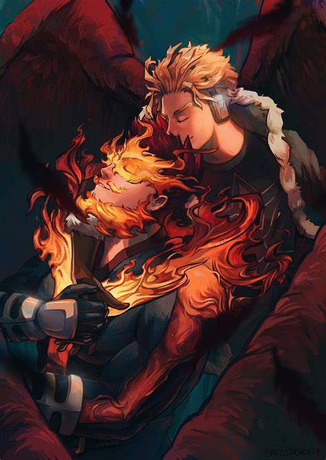 Endeavor And Hawks Boku No Hero Academia Drawn By Skyler Danbooru