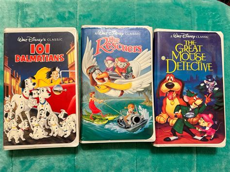Vintage Walt Disney Vhs Tapes Black Diamond Classics Lot Of 3 The Great
