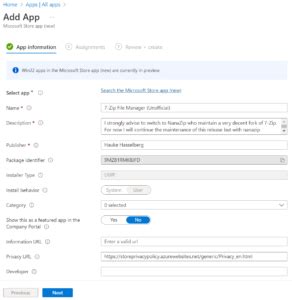 Intune How To Deploy 7 Zip With Winget