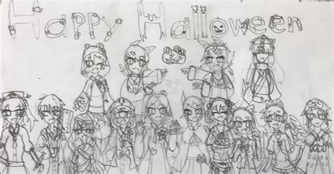 オリキャラ ハロウィン絵🎃💀 ☔️梅雨🐸のイラスト Pixiv